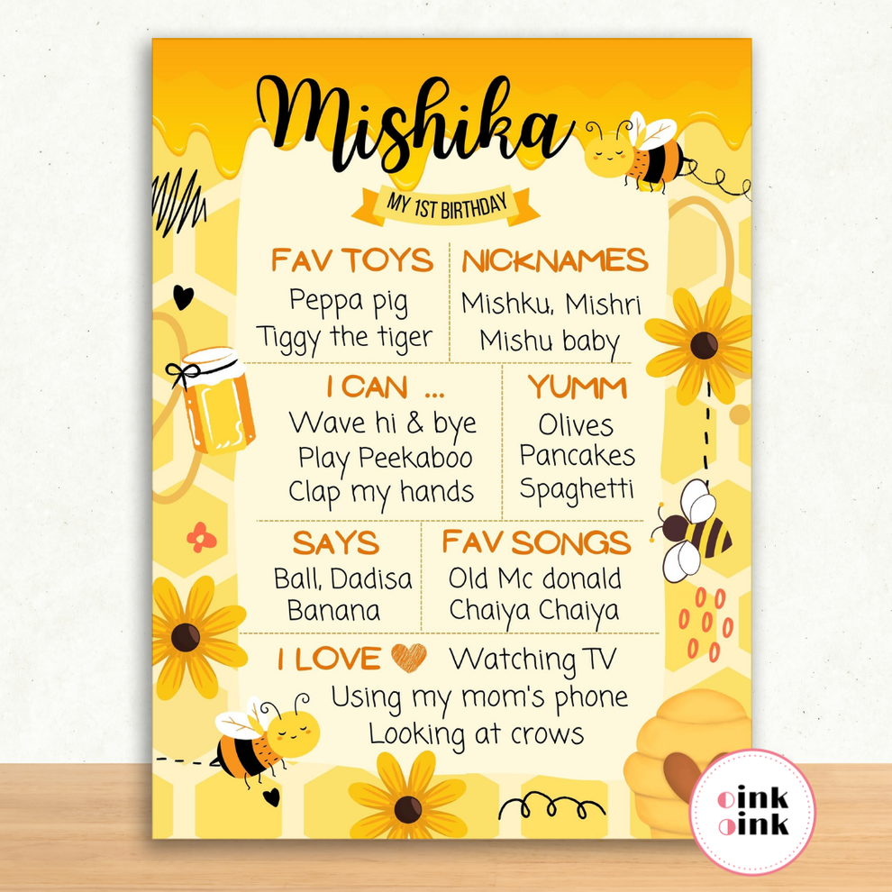 Bumble Bee Chalkboard – oinkoink01