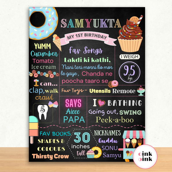 Sweet Treats Chalkboard – oinkoink01
