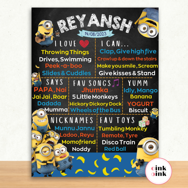 Minion Chalkboard – oinkoink01